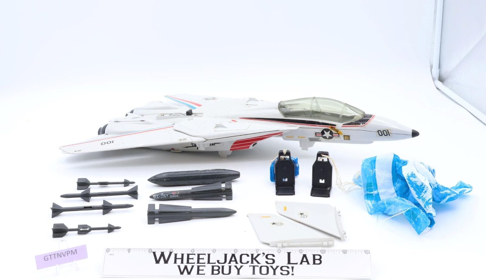 Skystriker XP-14F Combat Jet 100% Complete G.I. Joe 1983 Hasbro Vehicle ...