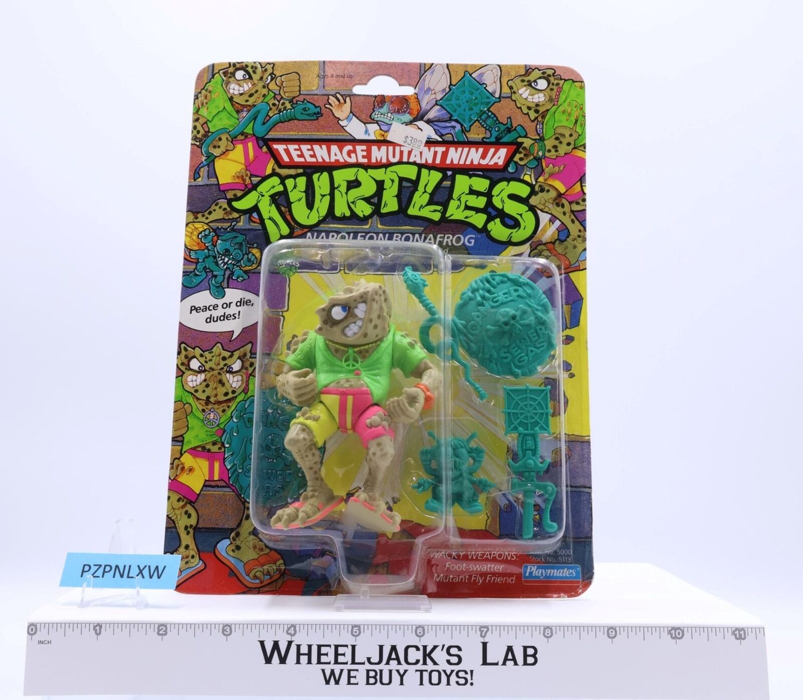Napoleon Bonafrog Teenage Mutant Ninja Turtles TMNT 1990 Playmates MOSC ...