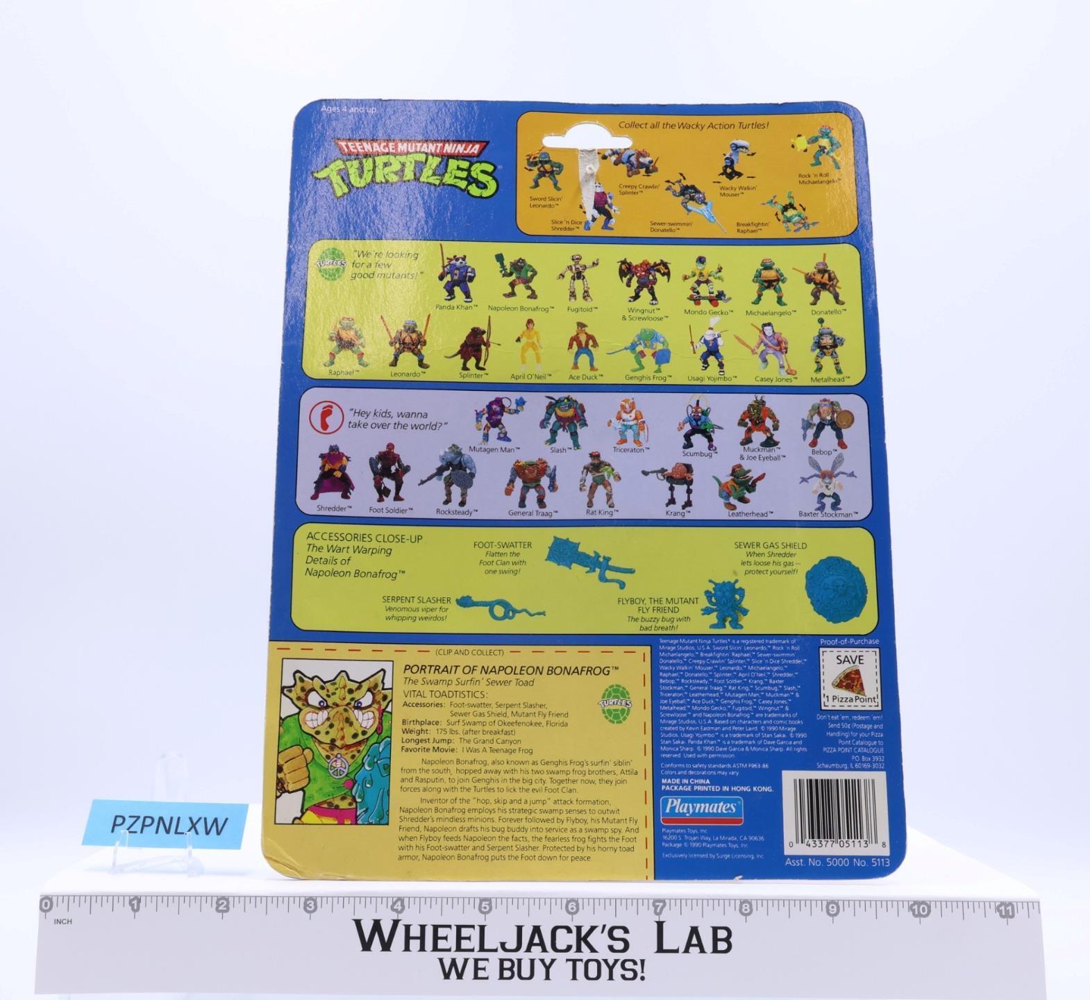 Napoleon Bonafrog Teenage Mutant Ninja Turtles TMNT 1990 Playmates MOSC ...