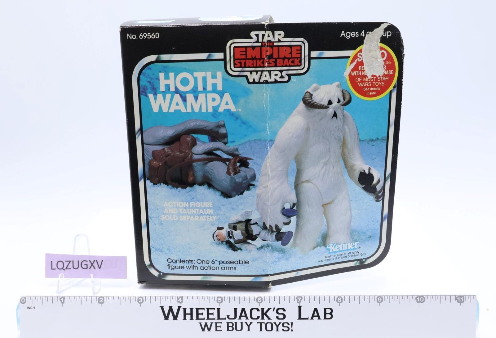 Hoth Wampa Snow Monster Complete W/Box Star Wars ESB 1981 Kenner Action ...