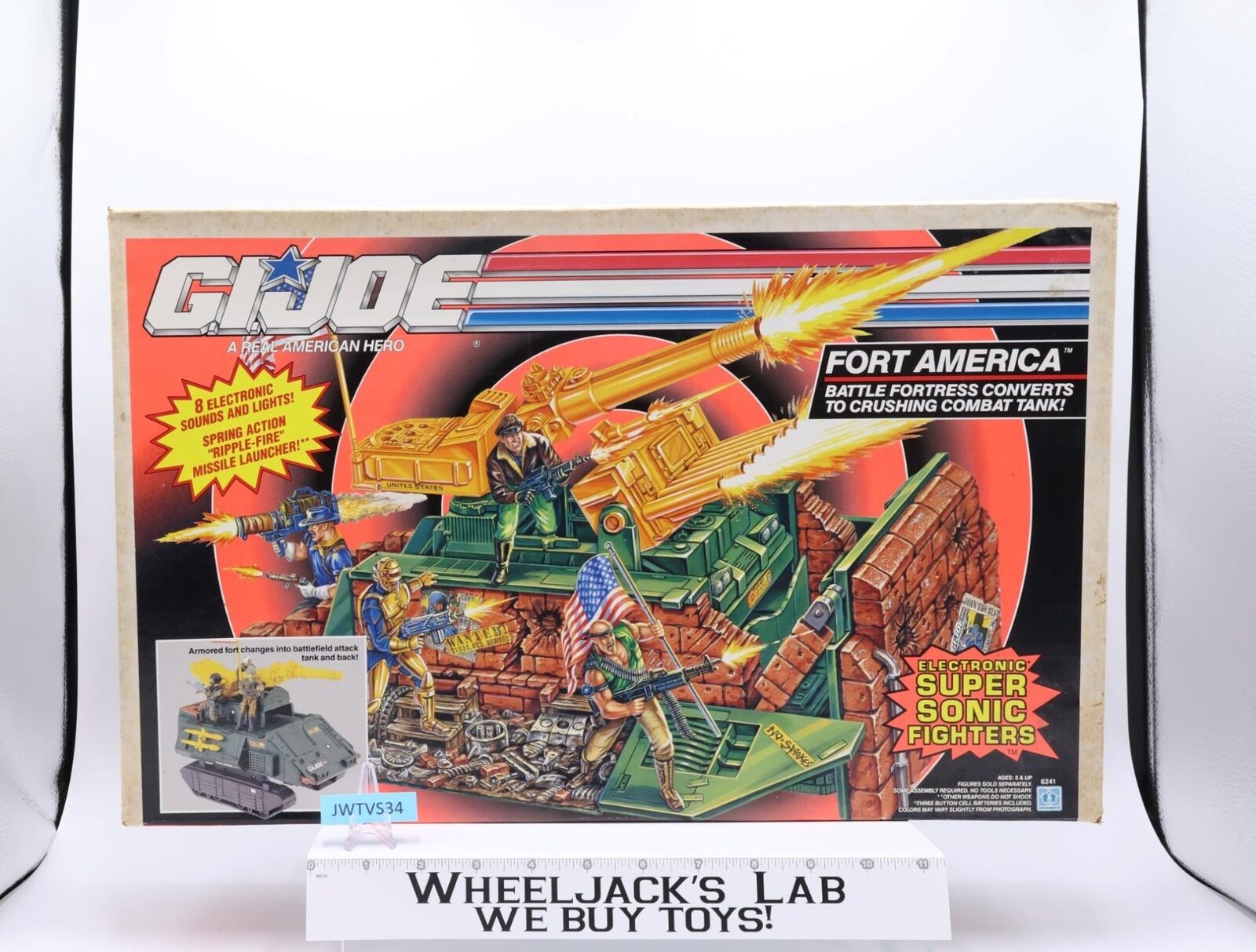 Fort America 100% Complete W/Box GI Joe 1991 Hasbro Action Figure ...