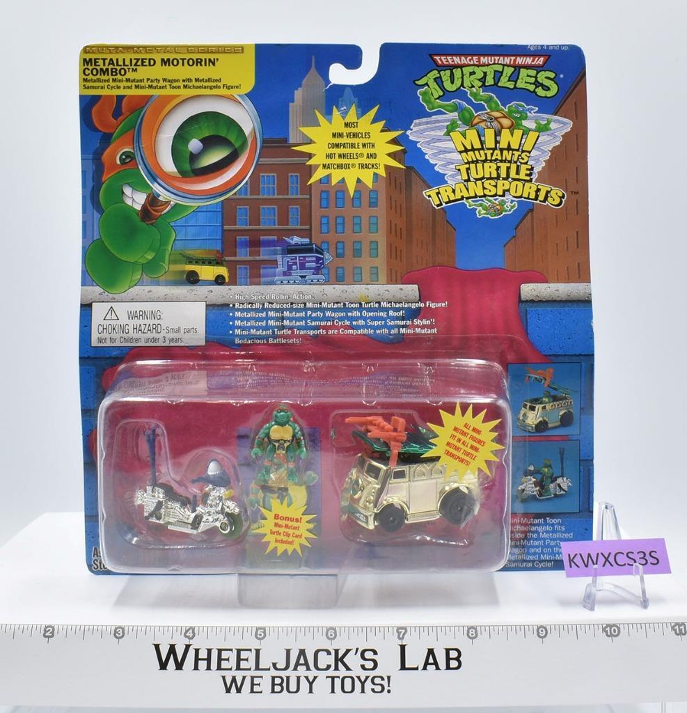 Metallized Motorin' Combo Mini Mutant Turtle Transports TMNT 1995 ...