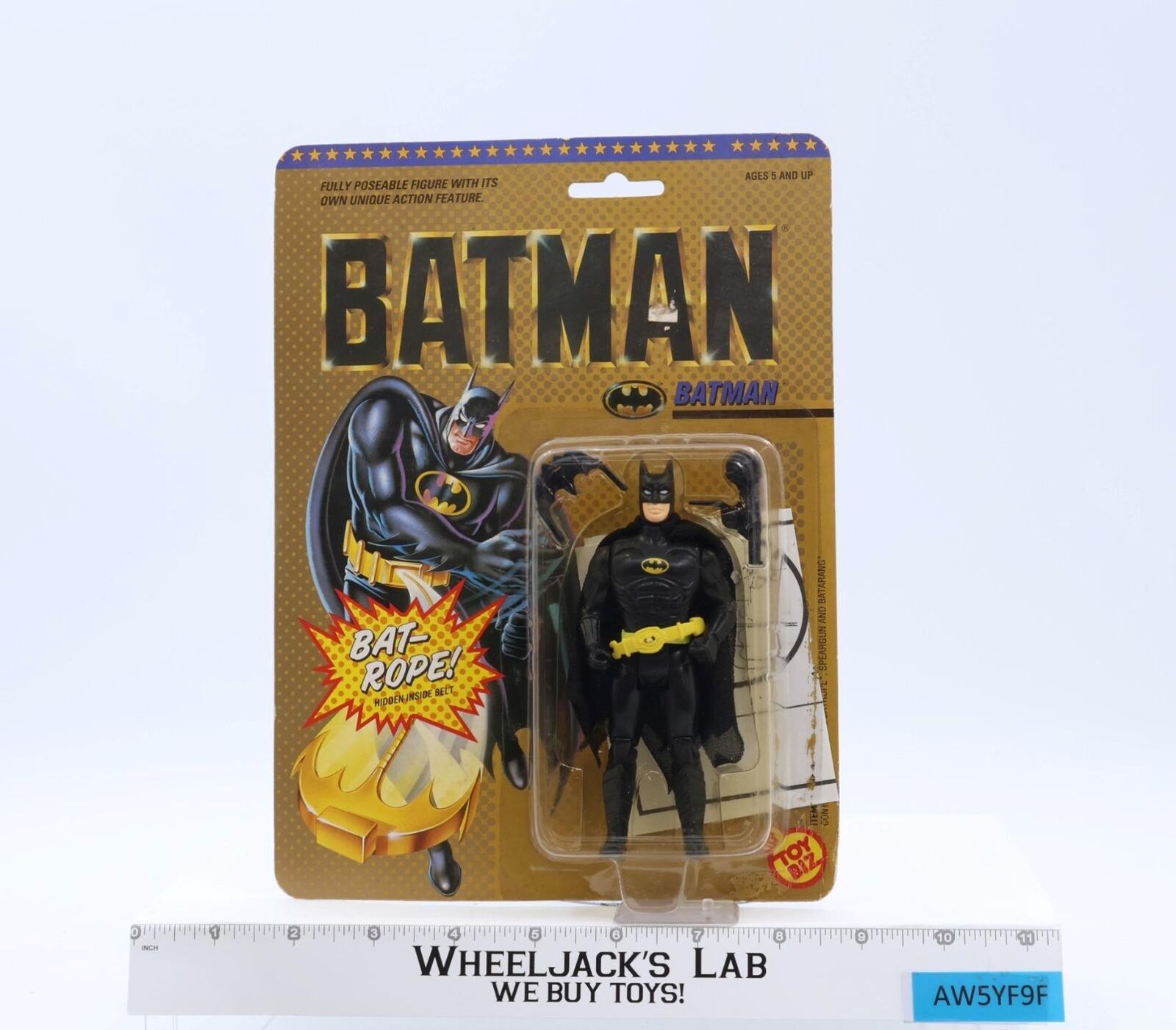 Batman Bat Rope MOSC NEW DC Comic Super Heroes Toy Biz 1989 Action ...