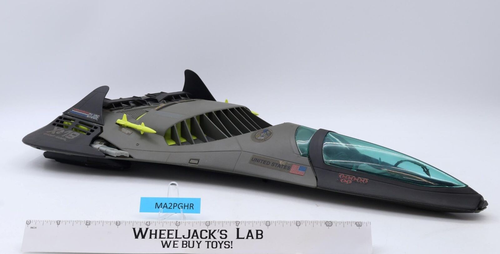 Phantom X-19 Stealth Fighter Complete GI Joe 1988 Hasbro Action Figure ...