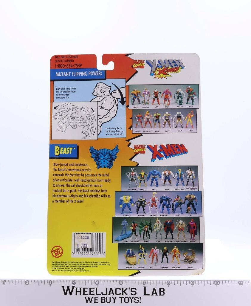 Beast w/ Mutant Flipping Power X-Men 1994 Marvel Comics NEW MOSC ...