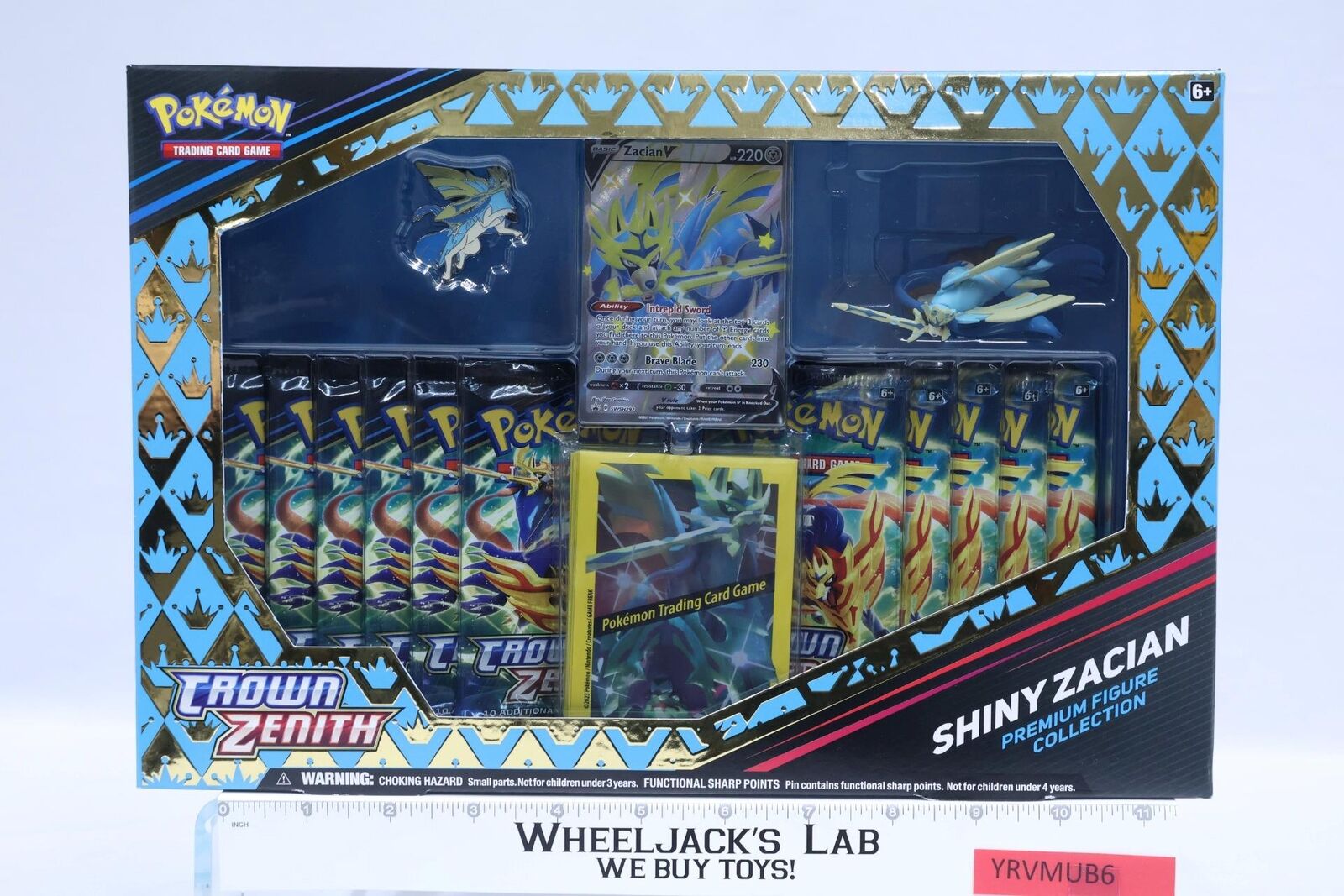 Shiny Zacian Premium Figure Collection Crown Zenith 2023 Pokémon NEW ...
