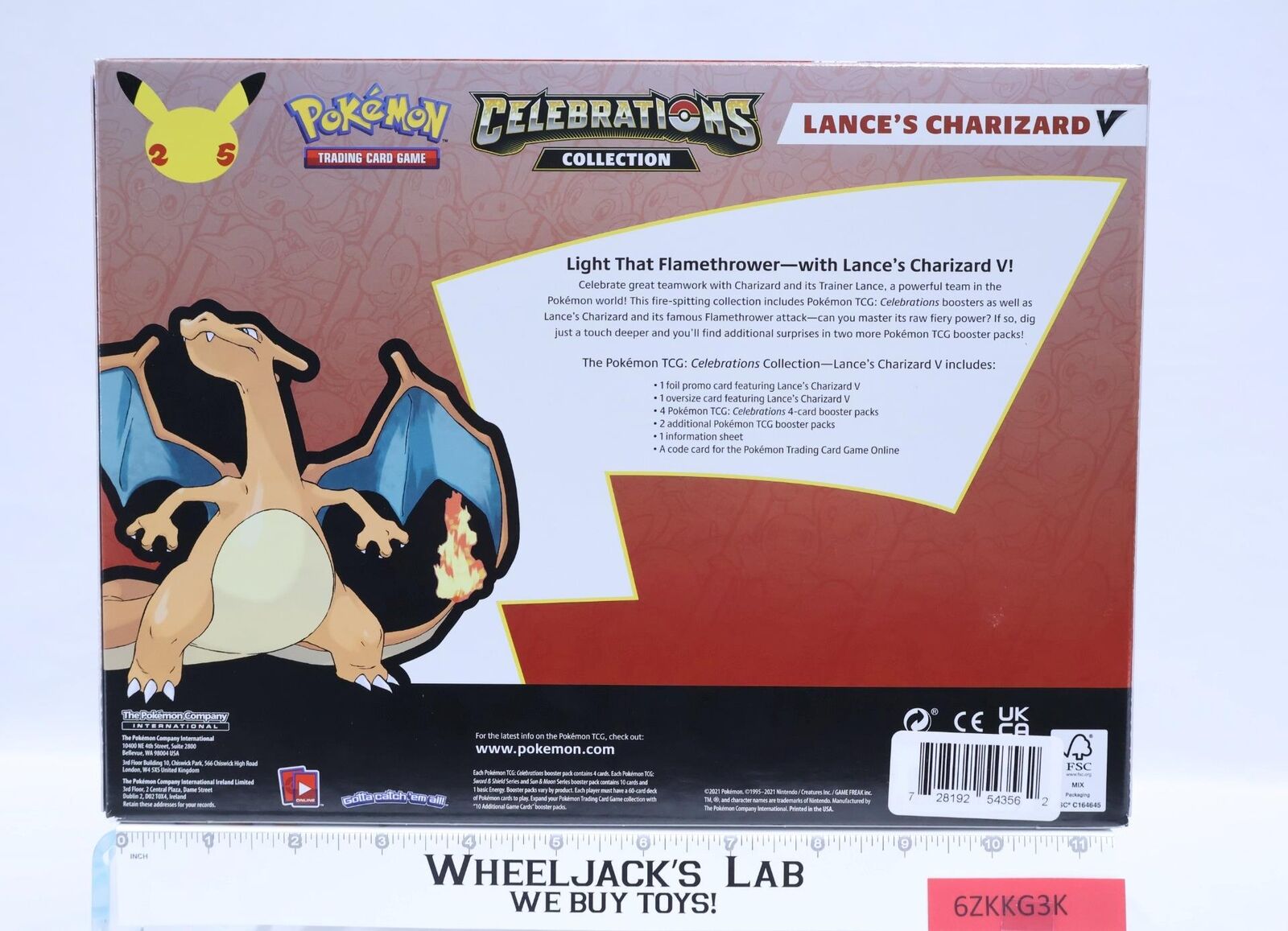 Lance's Charizard V Box Celebrations Collection 2021 Pokémon NEW SEALED ...