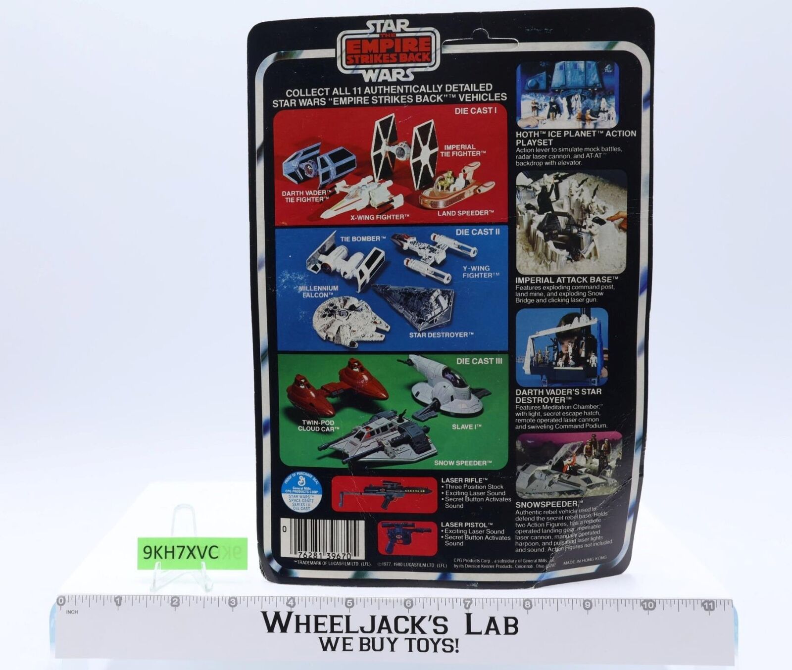 Slave 1 DIE-CAST 11 Back Star Wars ESB 1980 Kenner Vehicle NEW SEALED ...