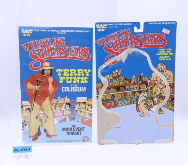 Terry Funk 1985 1986 WWF LJN Titan Sports 8″ Wrestling w/ Hat Cardback ...