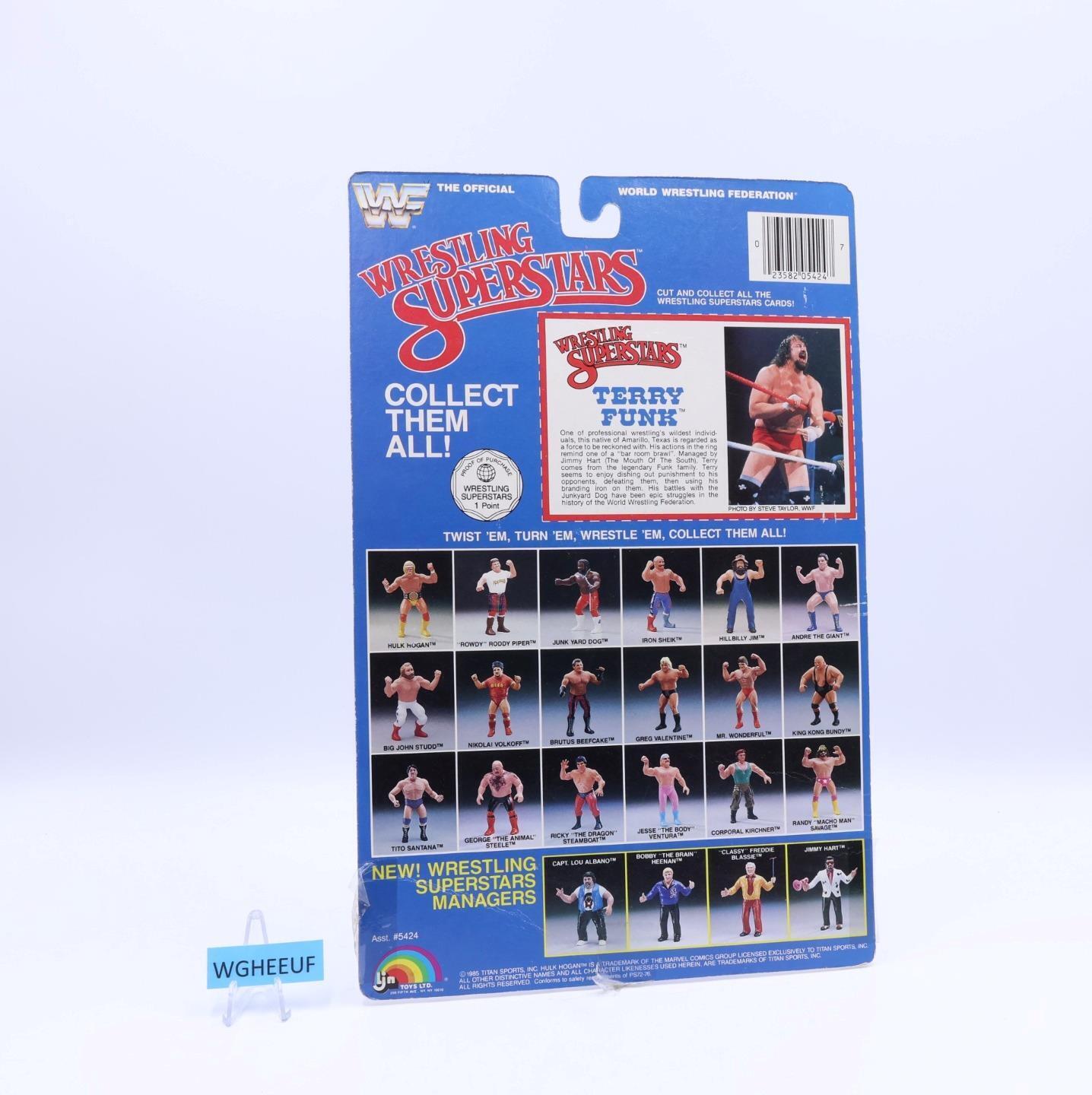 Terry Funk 1985 1986 WWF LJN Titan Sports 8″ Wrestling w/ Hat Cardback ...