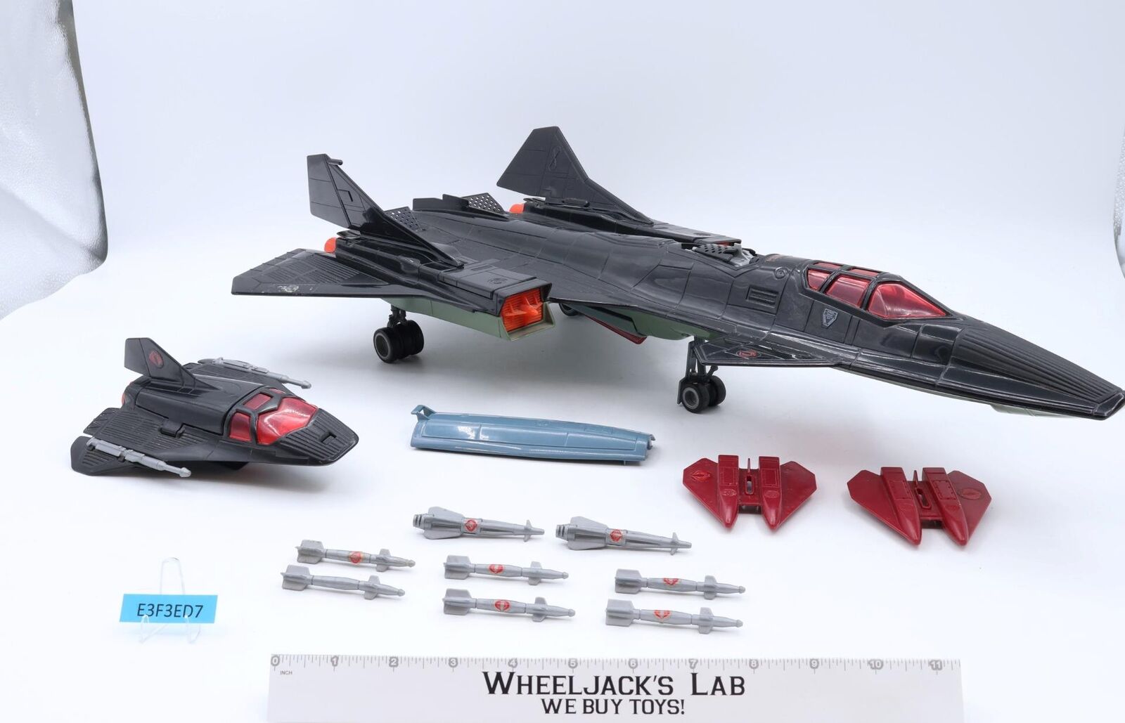 Cobra Night Raven S3P GI Joe 1986 Hasbro Vintage Action Figure Vehicle ...