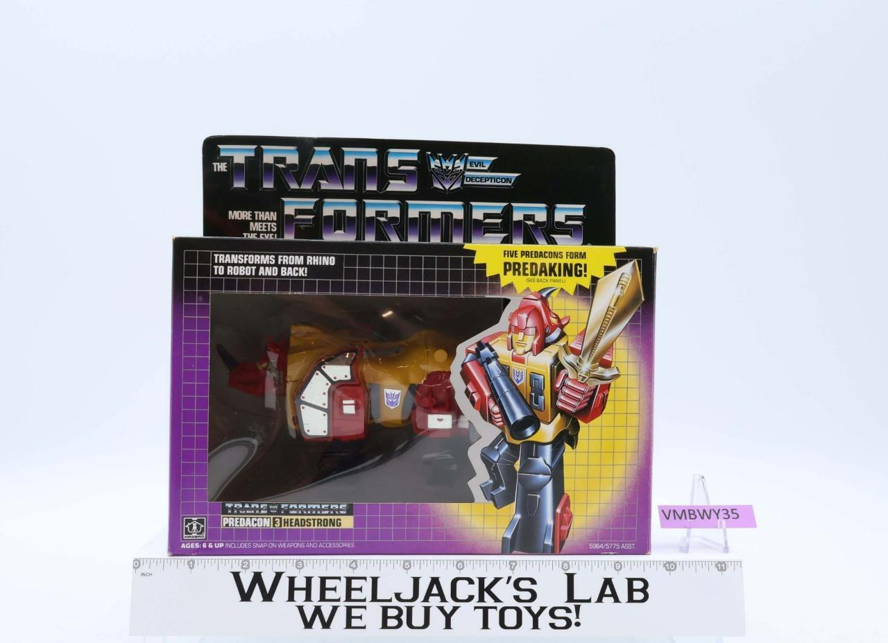 Headstrong Complete W/ Box 1986 Vintage Hasbro Action Figure G1 ...