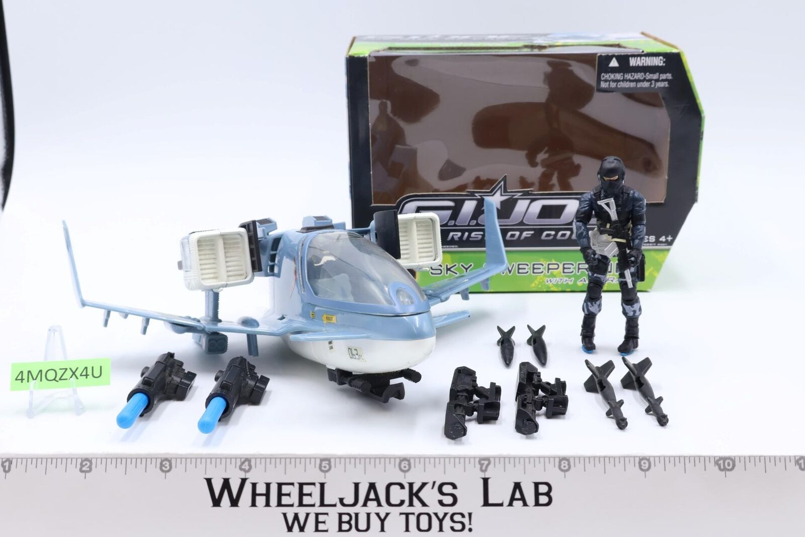 Sky Sweeper Jet W/ Air Raid 100% Complete GI Joe ROC 2009 Hasbro ...