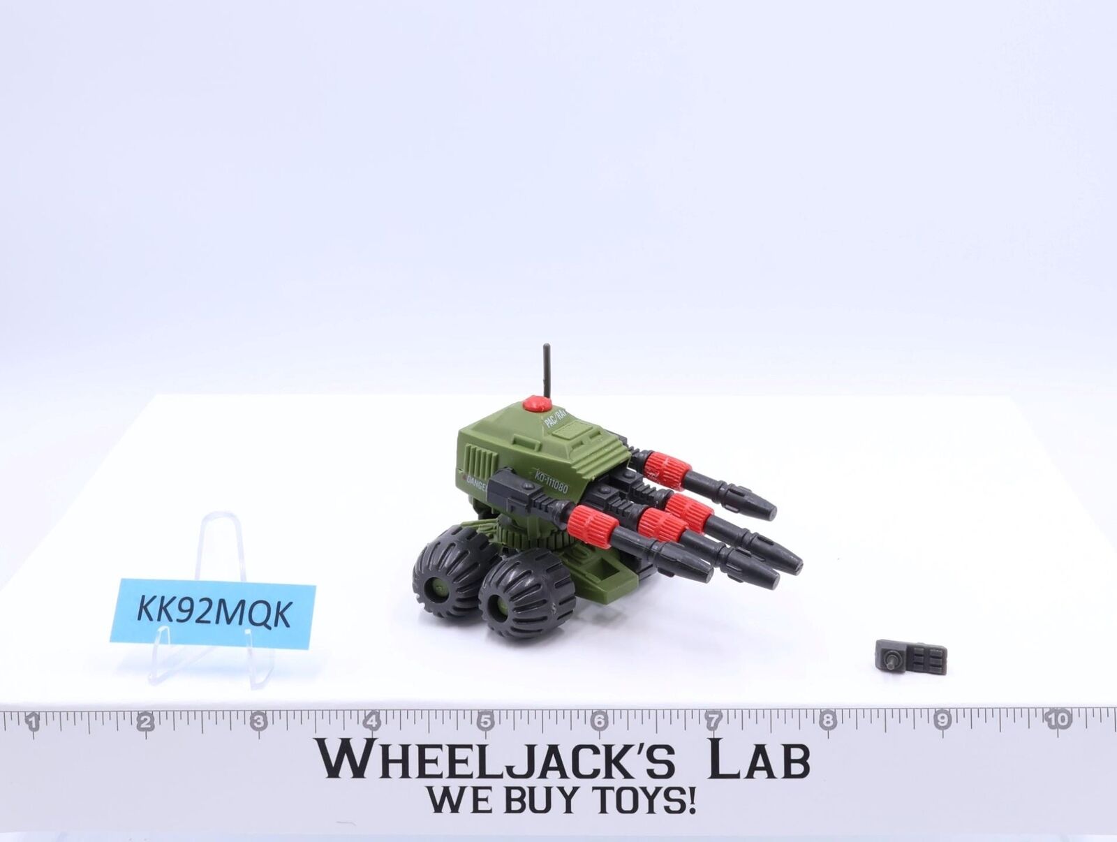 Machine Gun Pac/Rat 100% Complete G.I. Joe 1983 Hasbro Action Figure ...