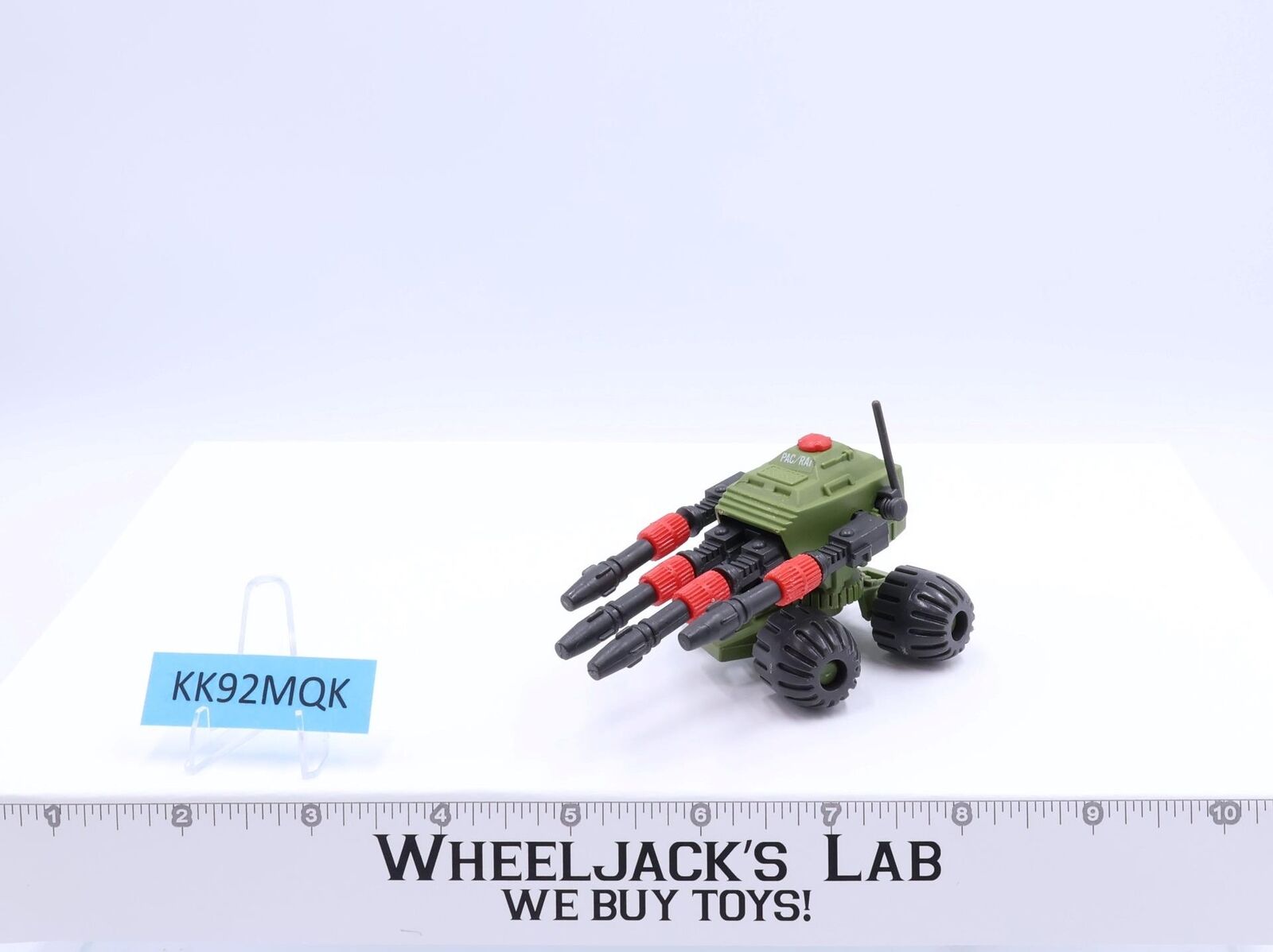 Machine Gun Pac/Rat 100% Complete G.I. Joe 1983 Hasbro Action Figure ...