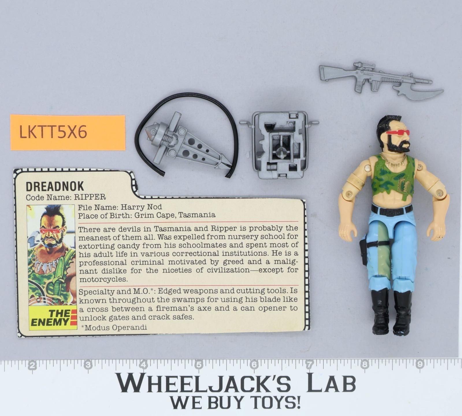 Ripper V1 100% Complete G.I. Joe 1985 Hasbro Vintage Action Figure ...