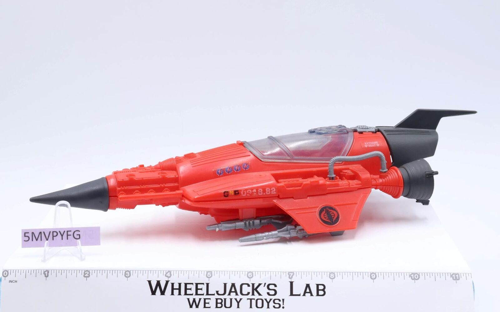Cobra Stellar Stiletto GI Joe 1988 Hasbro Action Figure Vehicle ...