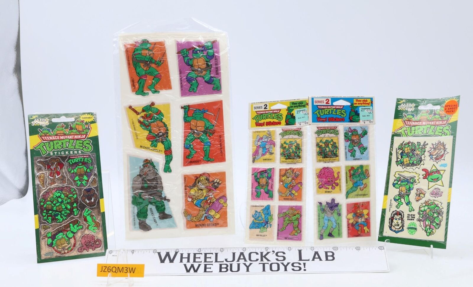 Lot of 5 Sticker Sheets Teenage Mutant Ninja Turtles TMNT 1990 Mirage ...