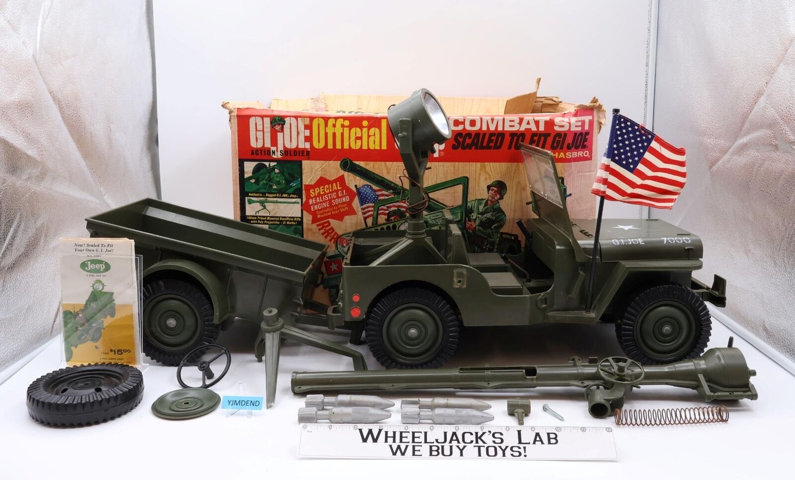 Combat Jeep 7000 W/Box GI Joe 1965 Vintage Vehicle Action Figure - Wheeljack's Lab