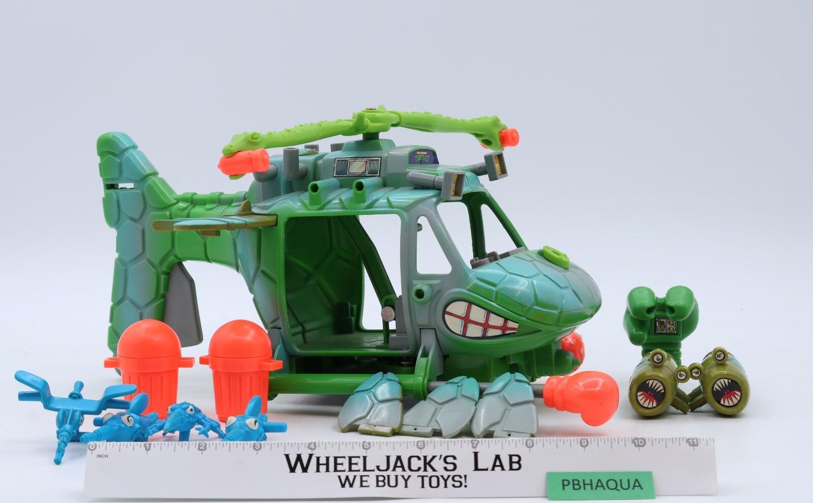 Turtle Copter Turtlecopter 100% Complete TMNT 1990 Vintage Playmates ...