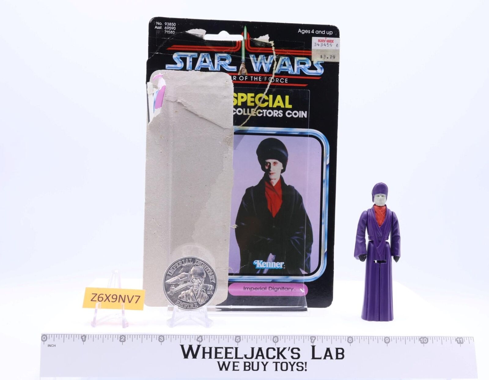 Imperial Dignitary Complete 92 Back Star Wars POTF Last 17 1985 Kenner ...