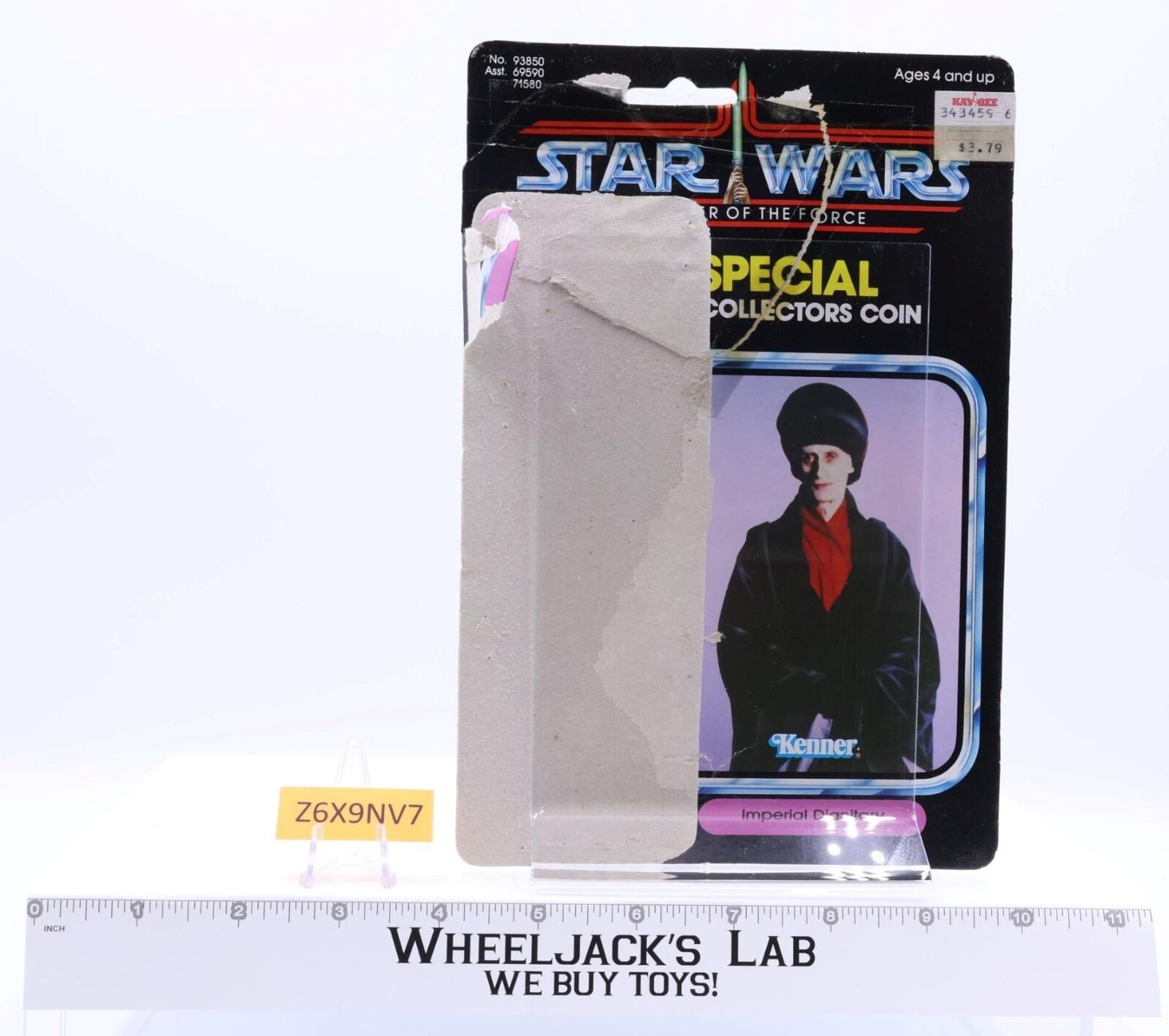 Imperial Dignitary Complete 92 Back Star Wars POTF Last 17 1985 Kenner ...