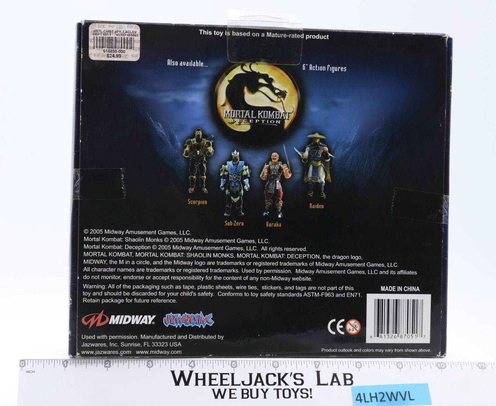 Sub-Zero + Scorpion Mortal Kombat Shaolin Monks Hot Topic Exclusive NEW ...