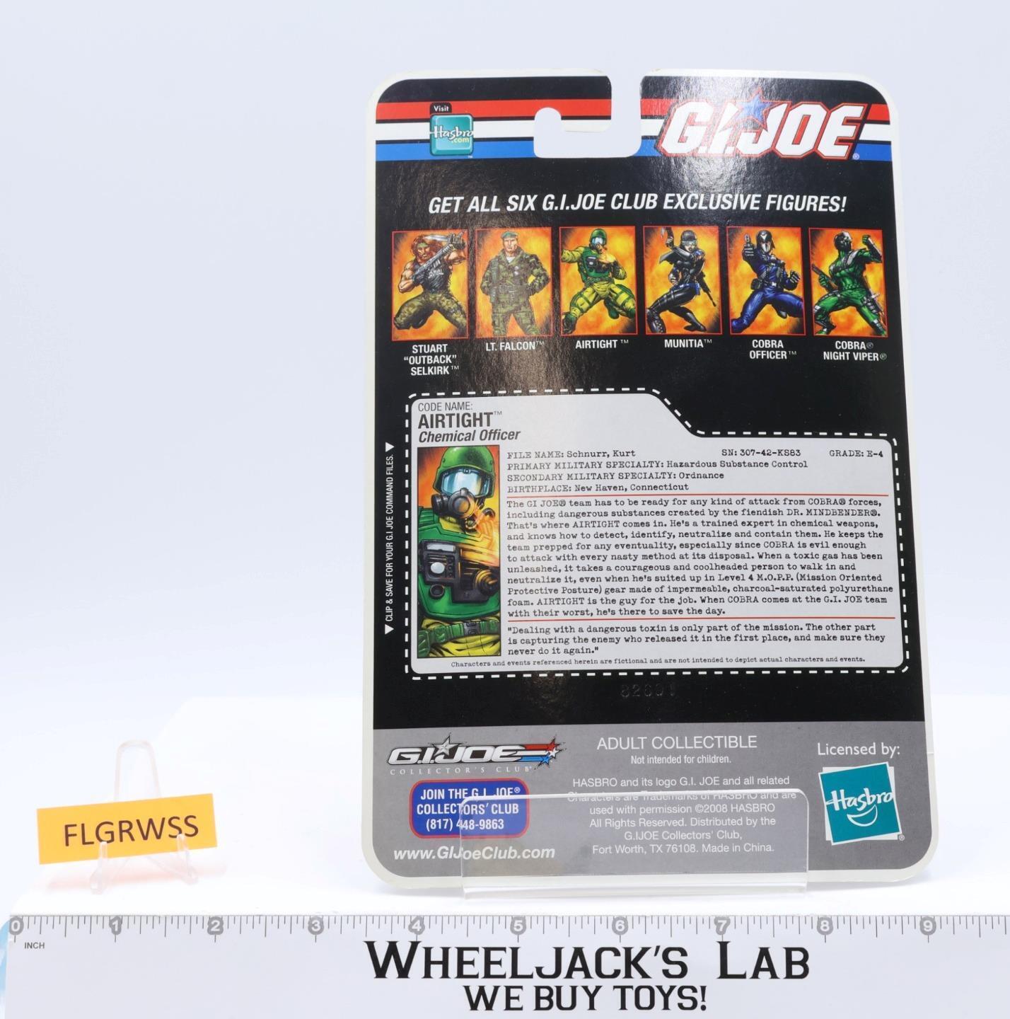 Airtight v2 GI Joe Collectors Club 2008 Hasbro Action Figure - Wheeljack's Lab