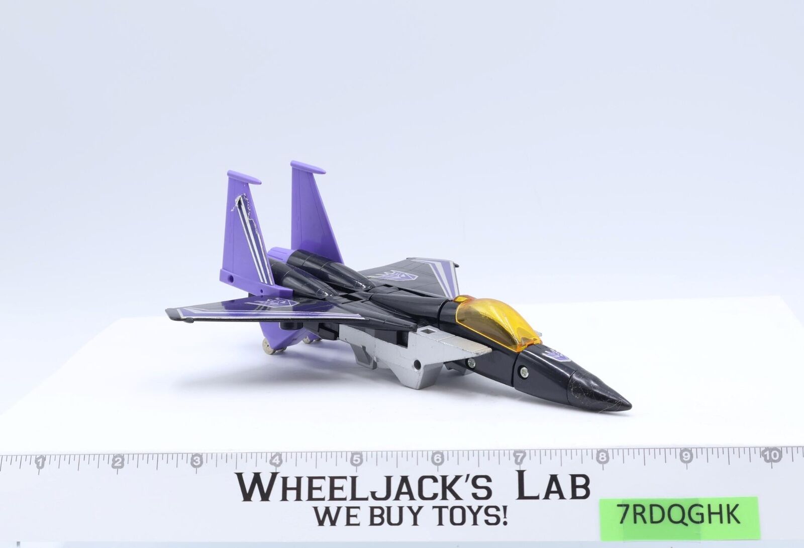 Skywarp 1984 Vintage G1 Transformers F-15 Fighter Hasbro Action Figure ...