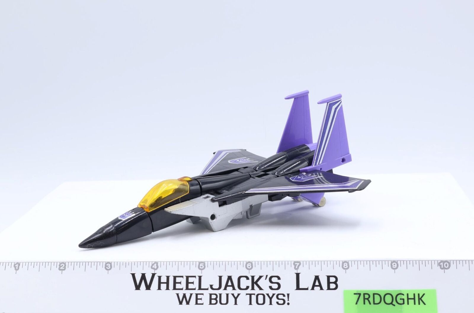 Skywarp 1984 Vintage G1 Transformers F-15 Fighter Hasbro Action Figure ...