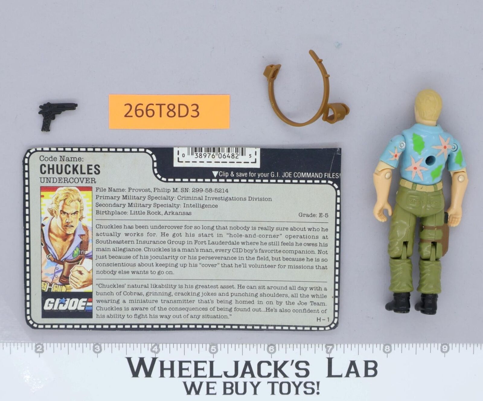 Chuckles V1 100% Complete G.I. Joe 1987 Hasbro Vintage Action Figure ...