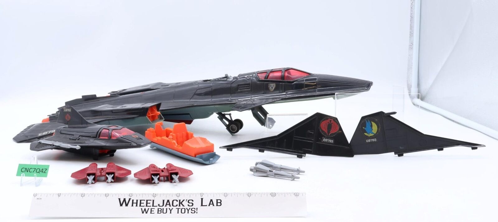 Cobra Night Raven S3P 100% Complete GI Joe 1986 Hasbro Action Figure ...