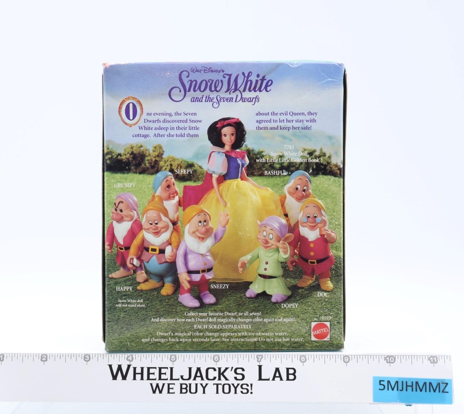 Grumpy Disney's Snow White & the Seven Dwarfs 1992 Mattel 6" NEW SEALED ...
