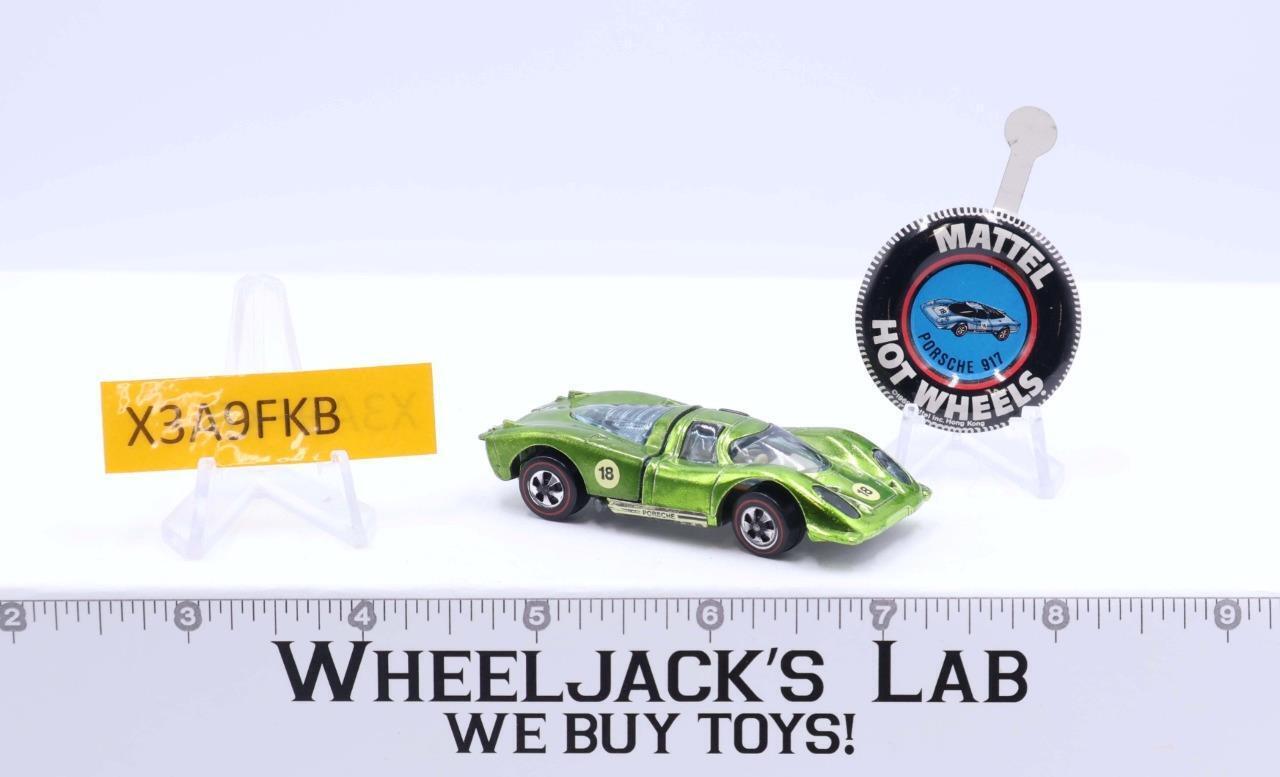 Porsche 917 Apple Green 1970 Redline Hot Wheels Mattel Vintage WITH ...