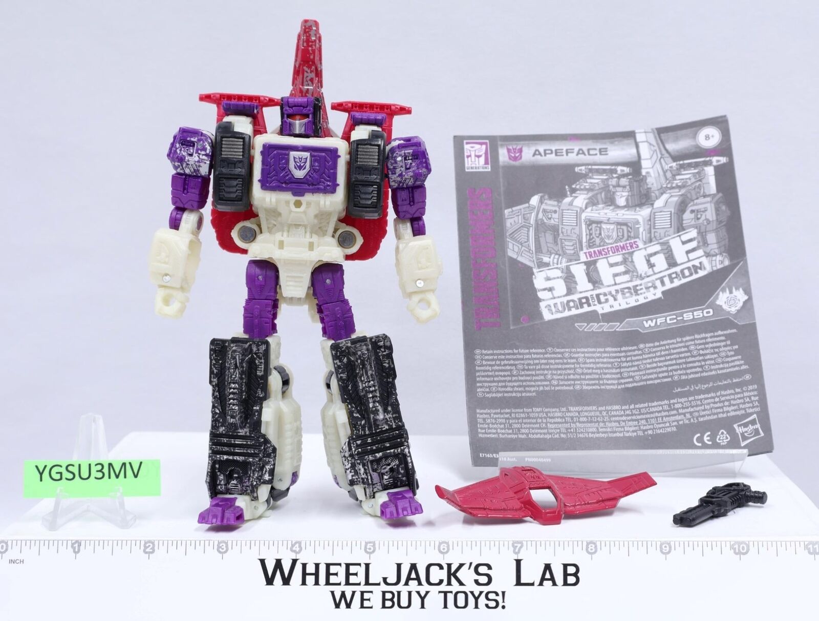 Apeface 100% Complete Transformers Siege WFC 2019 Hasbro Action Figure ...