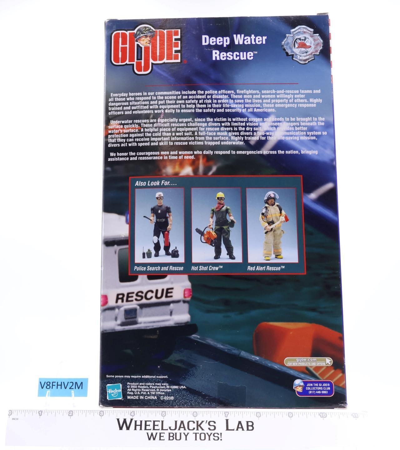 Deep Water Rescue GI Joe 12" MISB Hasbro 2002 Action Figure - Wheeljack ...