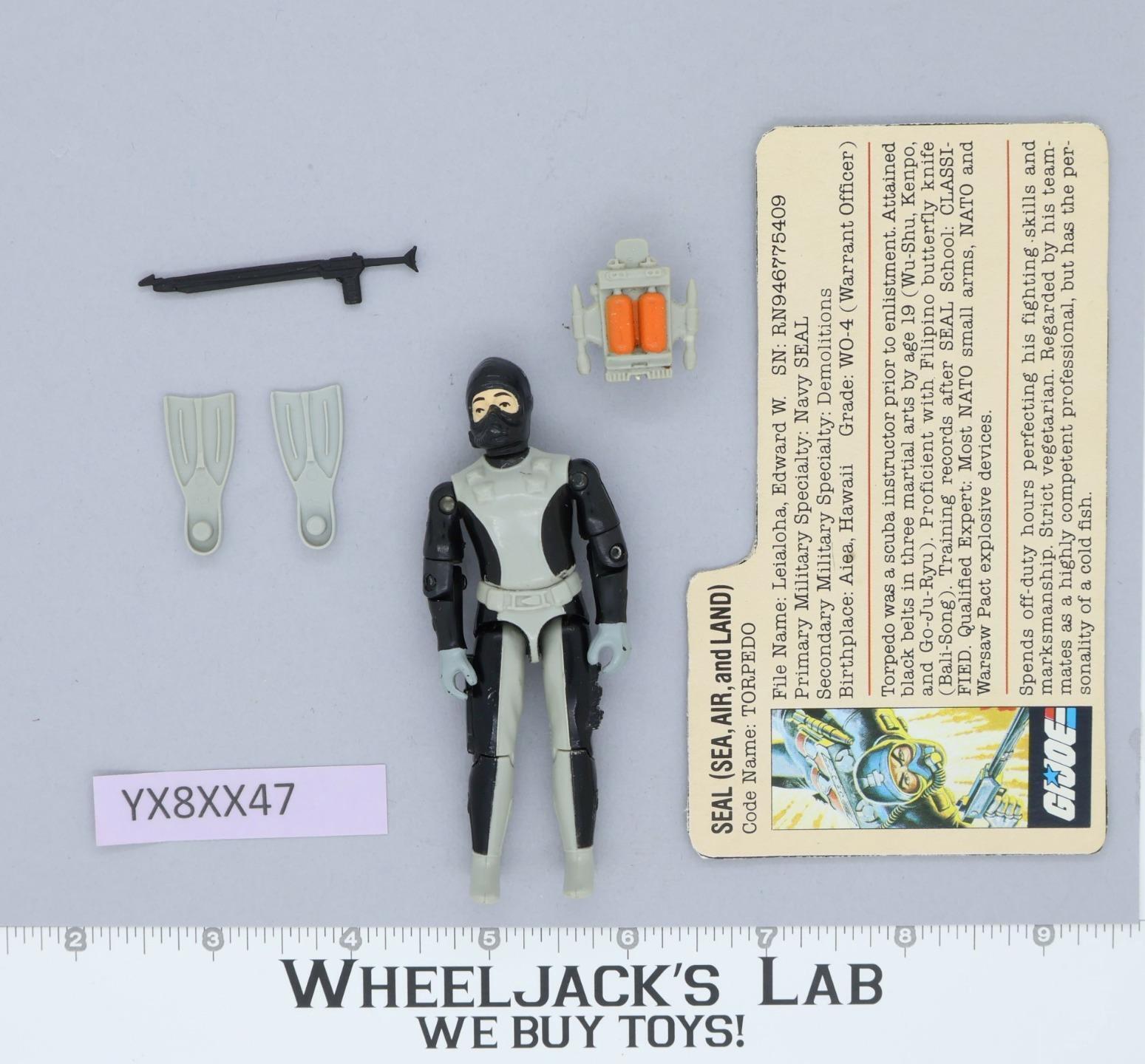 Torpedo V1 100% Complete G.I. Joe 1983 Hasbro Vintage Action Figure ...