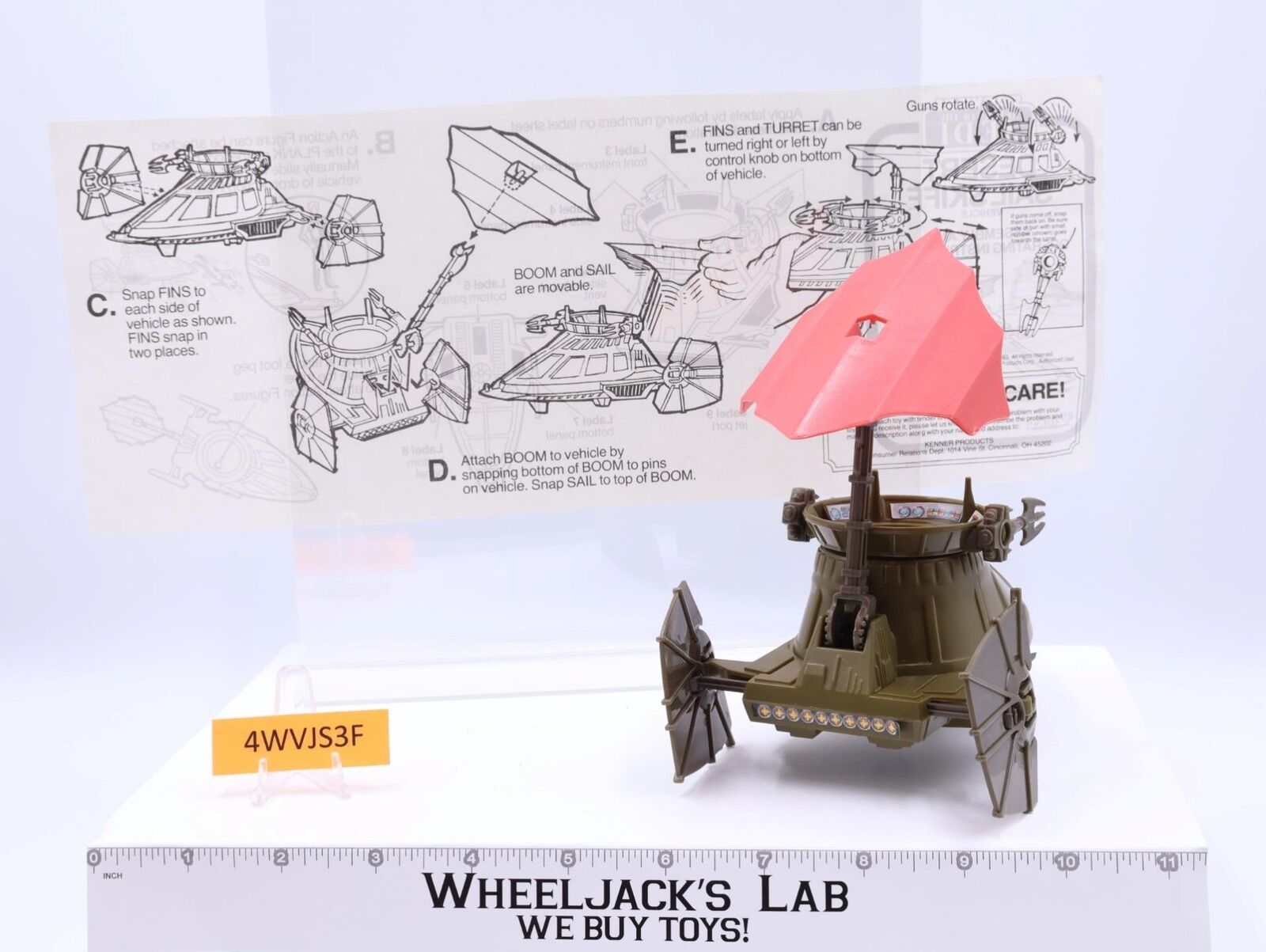 Desert Sail Skiff Mini Rig 100% Complete Star Wars ROTJ 1983 Kenner ...