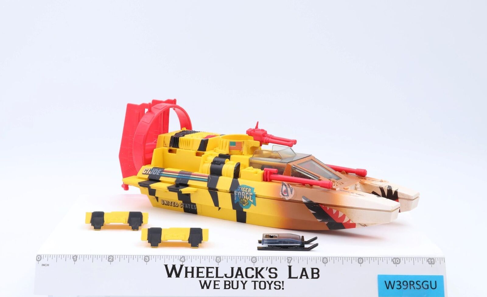 Tiger Shark 100% Complete GI Joe Tiger Force 1988 Hasbro Action Figure ...