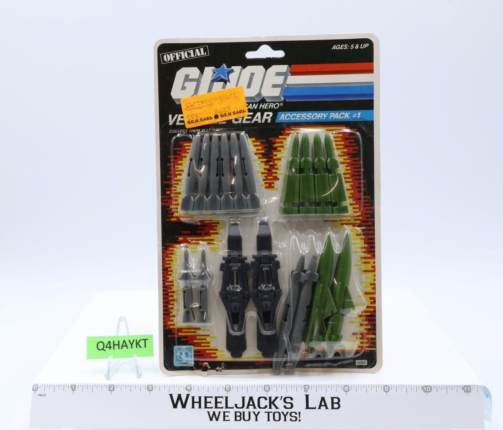 Vehicle Gear Accessory Pack #1 GI Joe 1986 Hasbro Figure MOSC SEALED ...