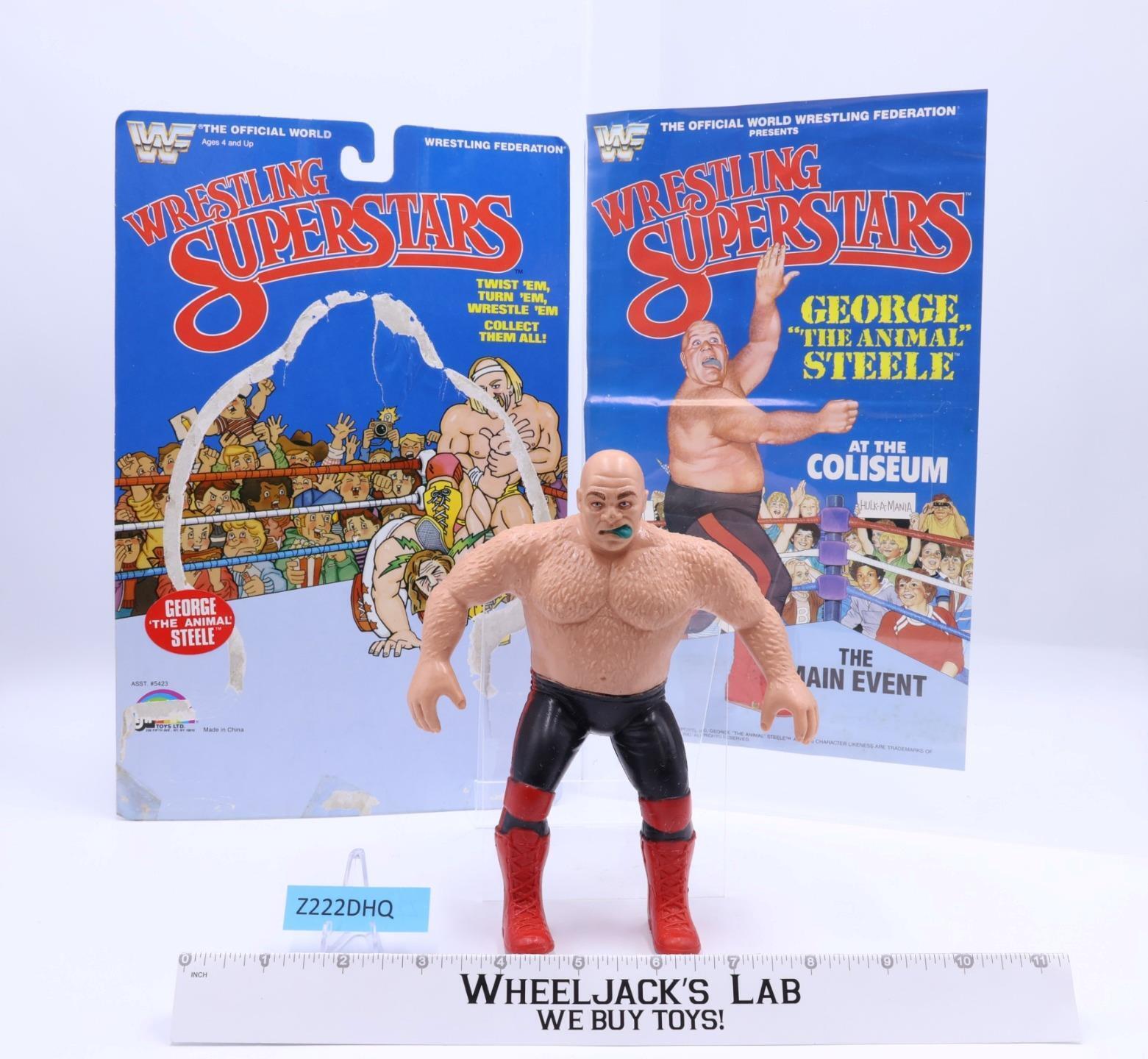 George The Animal Steele w/ Cardback WWF LJN Titan Sports 8" 1985 1986 ...