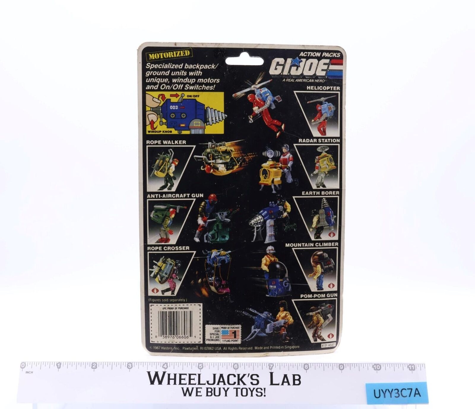 Rope Walker Motorized Action Pack GI Joe 1987 Hasbro Action Figure NEW ...