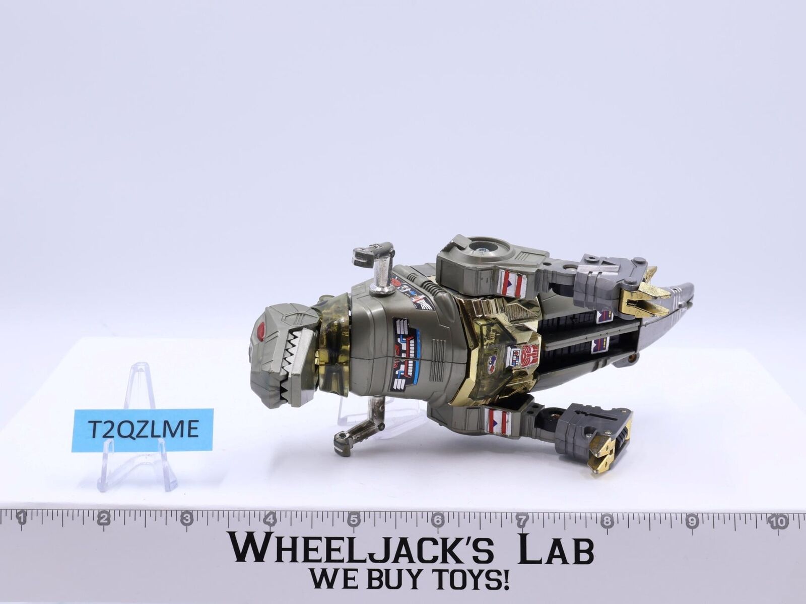 Grimlock Vintage Hasbro 1985 G1 Transformers Figure BROKEN HEAD TAB ...