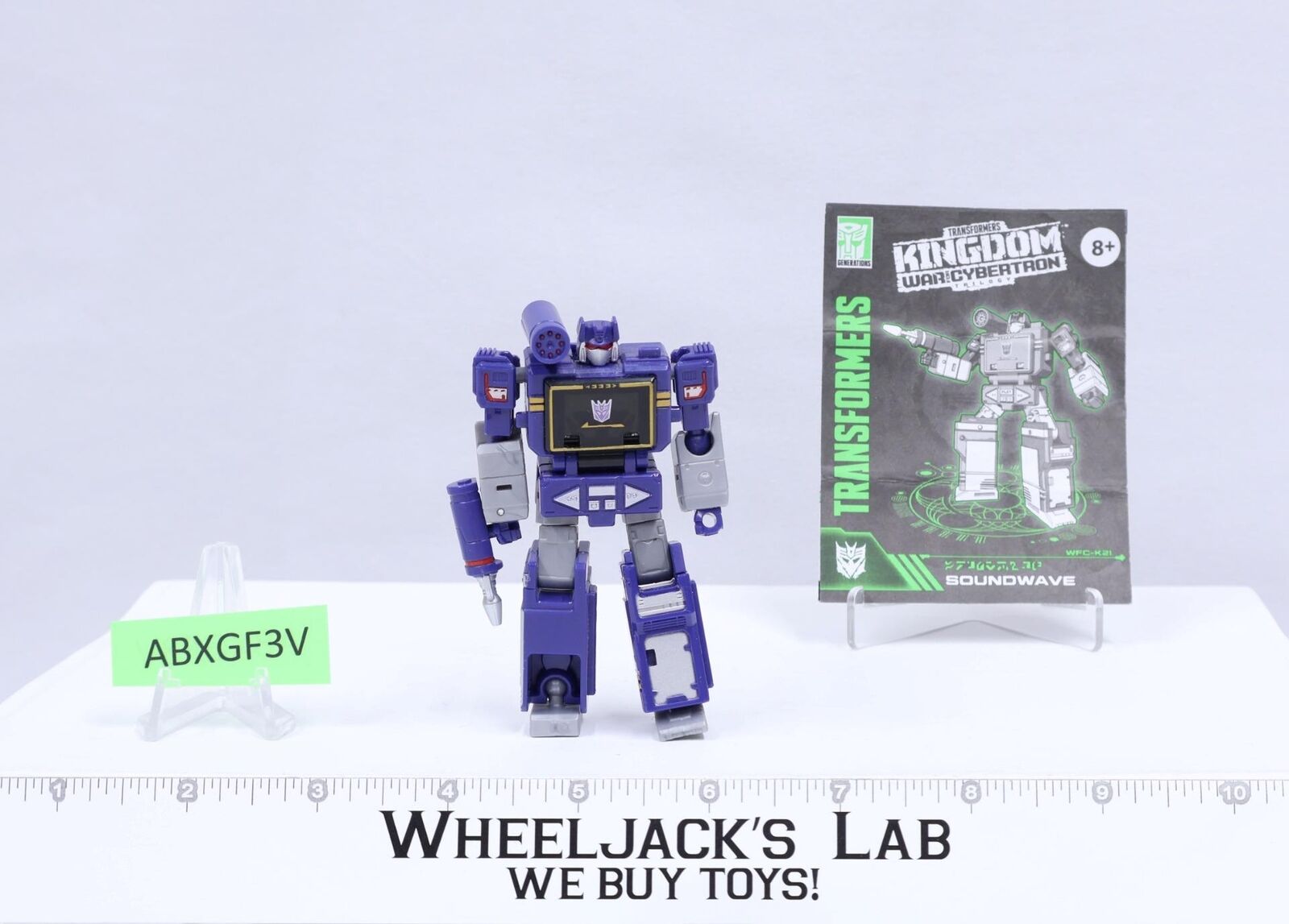 Soundwave 100% Complete Transformers Kingdom WFC 2021 Hasbro Action ...