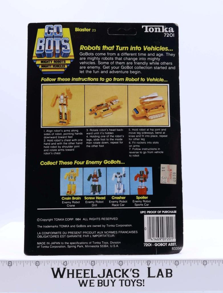 Blaster Friendly Robot Rocket Launcher Gobots 1984 Tonka Figure NEW ...