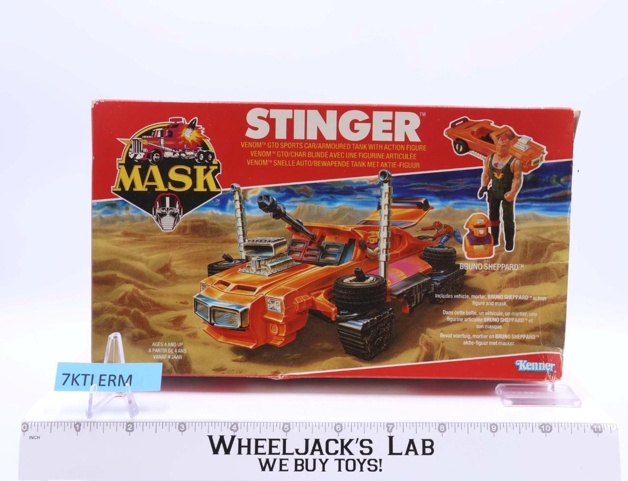 Stinger W/ Bruno Sheppard 100% Complete W/Box MASK 1986 Kenner Vehicle ...