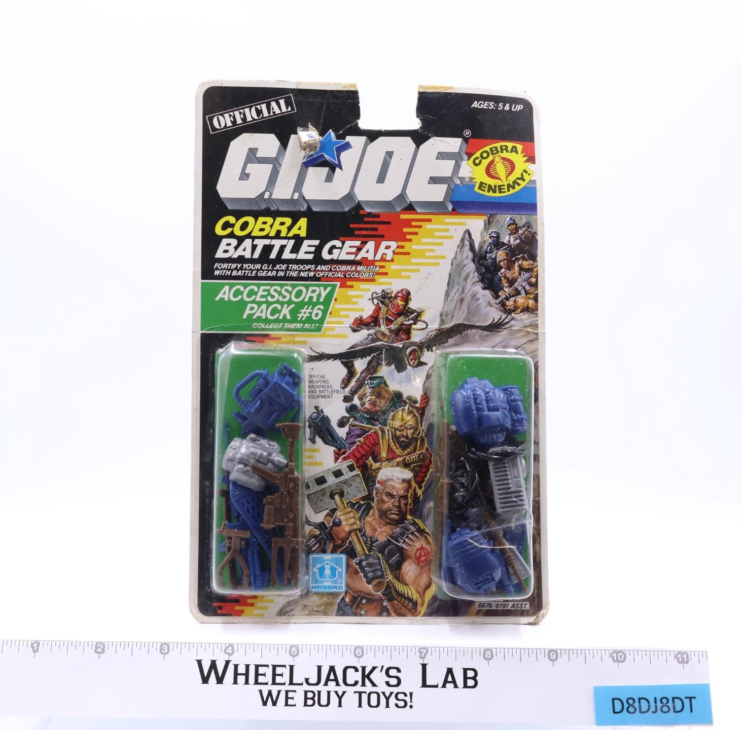 Battle Gear Accessory Pack #6 GI Joe 1985 Hasbro Figure MOSC SEALED NEW ...