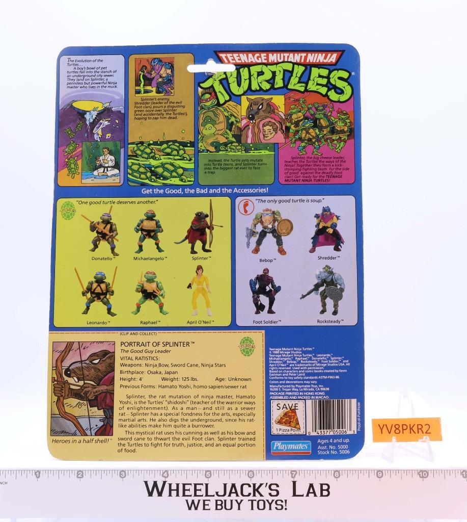 Splinter Teenage Mutant Ninja Turtles TMNT 1990 Playmates NEW MOSC ...