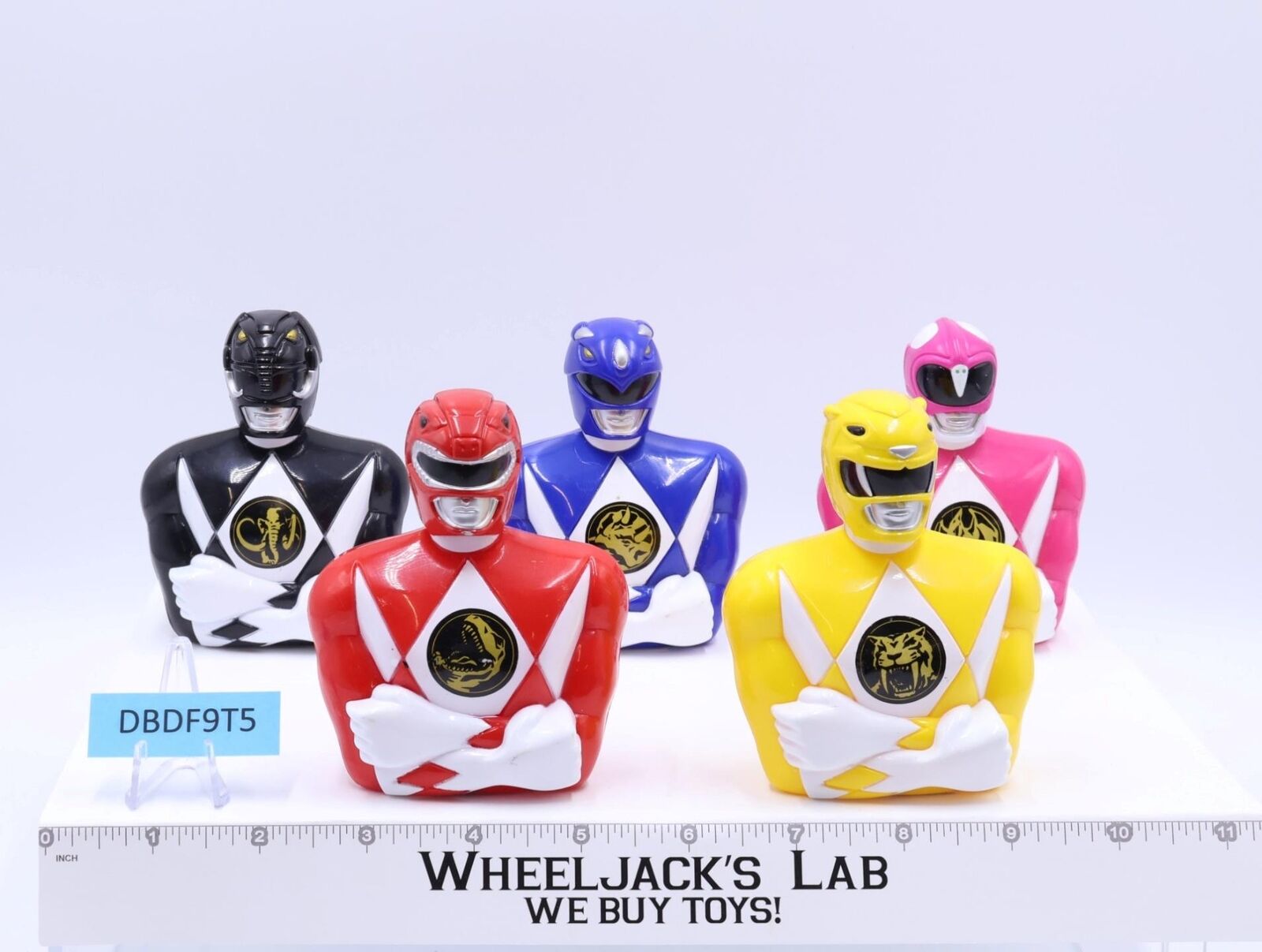 Lot of 5 Empty Candy Dispensers Mighty Morphin Power Rangers 1993 Saban ...