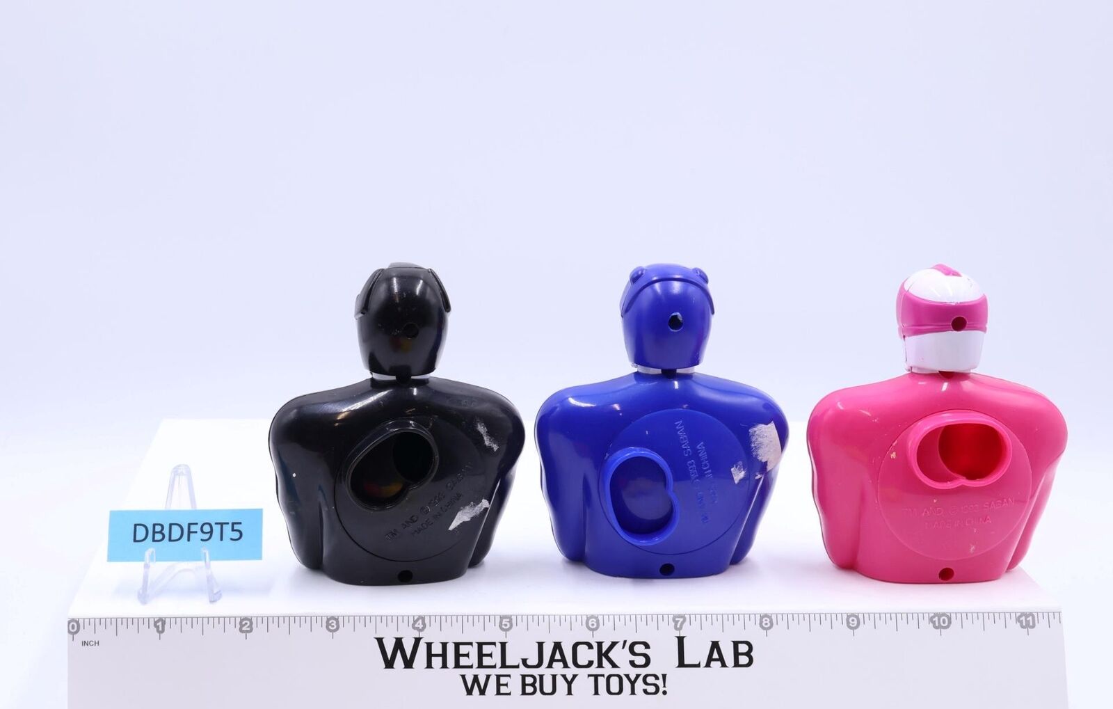 Lot of 5 Empty Candy Dispensers Mighty Morphin Power Rangers 1993 Saban ...